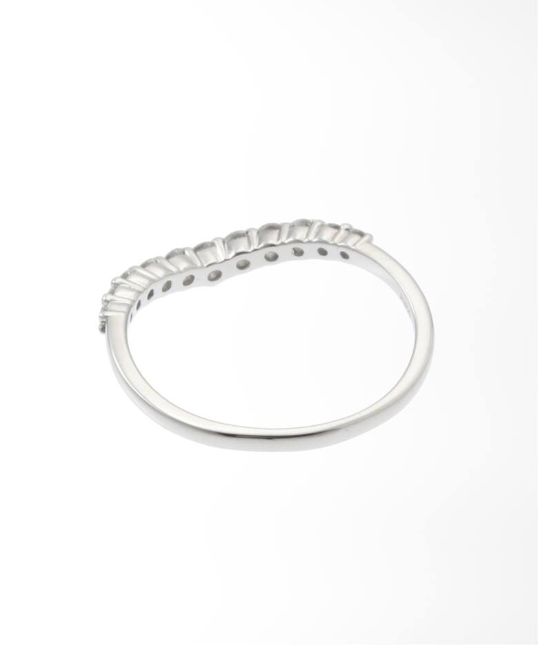 PT950 0.3ct diamond curve ring H&C（リング）｜DECOUVERTE（デクーヴェルト）の通販｜BAYCREW’S STORE