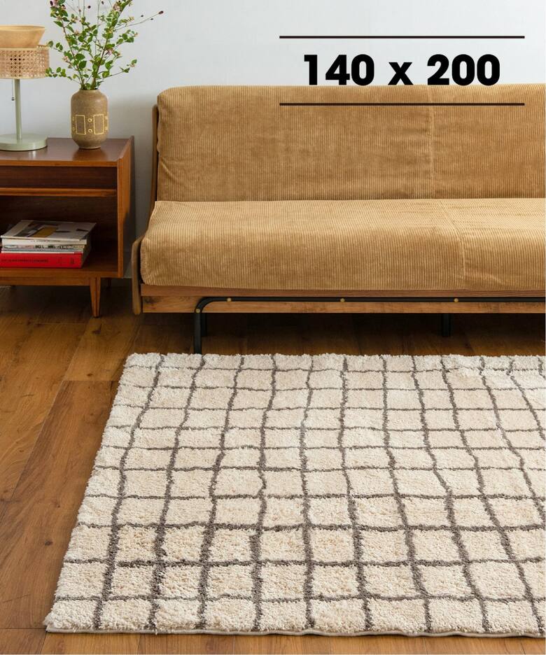 GRID RUG 140x200 グリッド ラグ（ラグ・マット）｜JOURNAL STANDARD FURNITURE（ジャーナルスタンダード ...