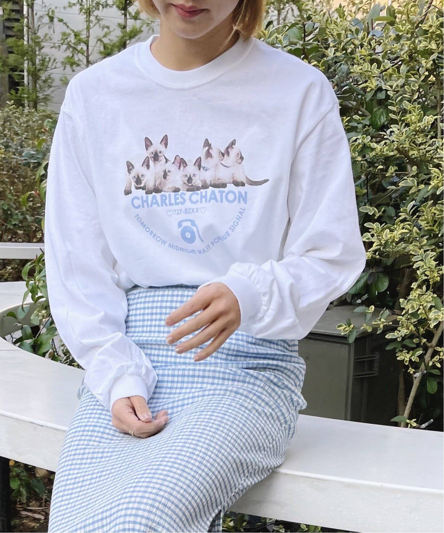 call me Chaton ロングTシャツ（Tシャツ／カットソー）｜Charles Chaton（シャルル シャトン）の通販｜BAYCREW ...