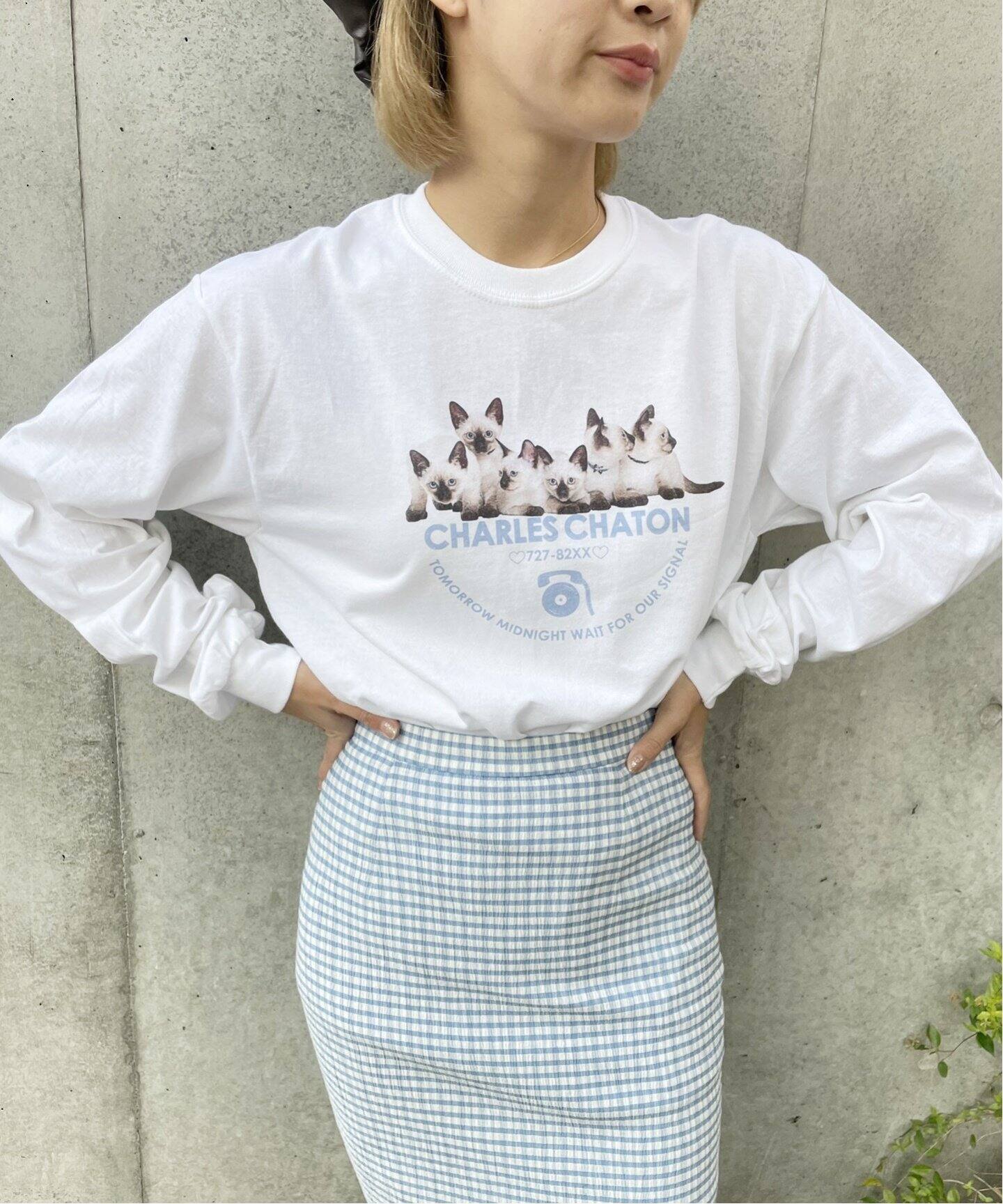 call me Chaton ロングTシャツ（Tシャツ／カットソー）｜Charles Chaton（シャルル シャトン）の通販｜BAYCREW ...