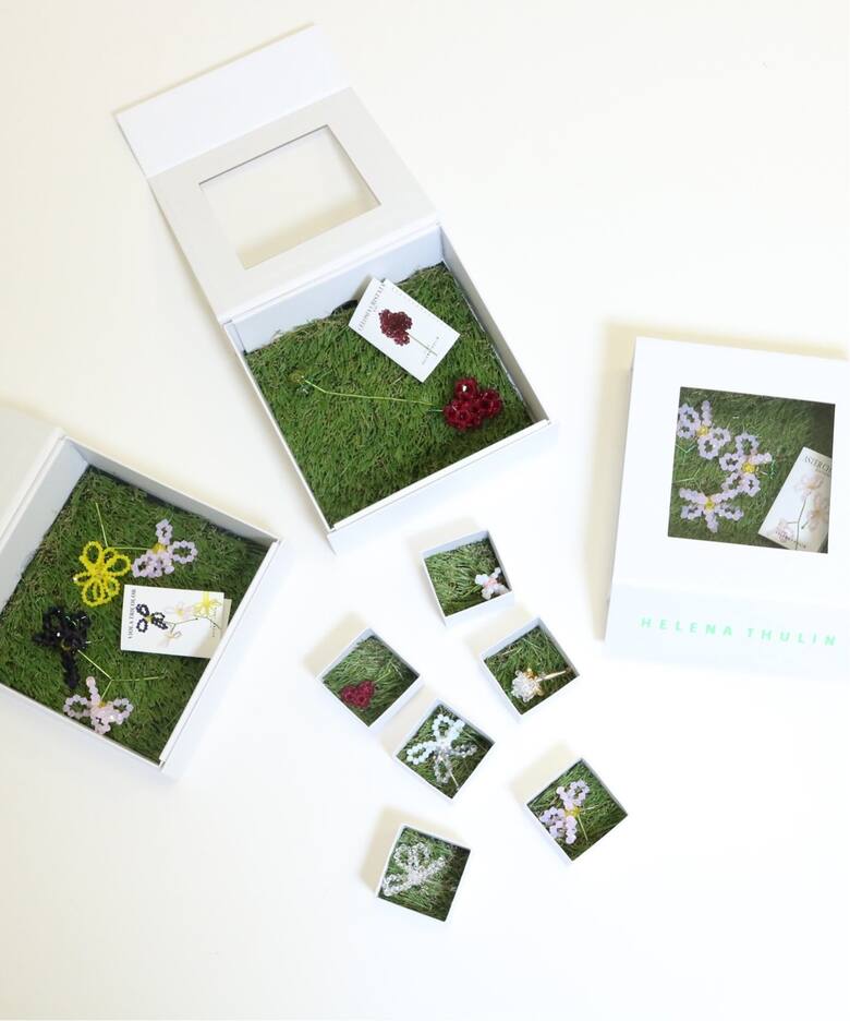 【HELENA THULIN/ヘレナチューリン】ミックスカラーフラワーピアス(片耳)（ピアス（両耳用））｜EDIT.FOR LULU ...