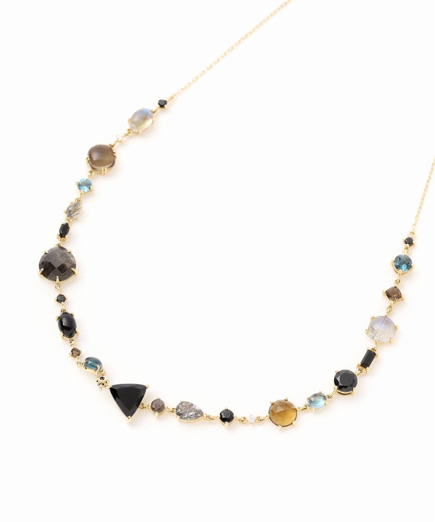 ダークトーンマルチストーンネックレス K10（ネックレス）｜Lilas（リラ）の通販｜BAYCREW’S STORE