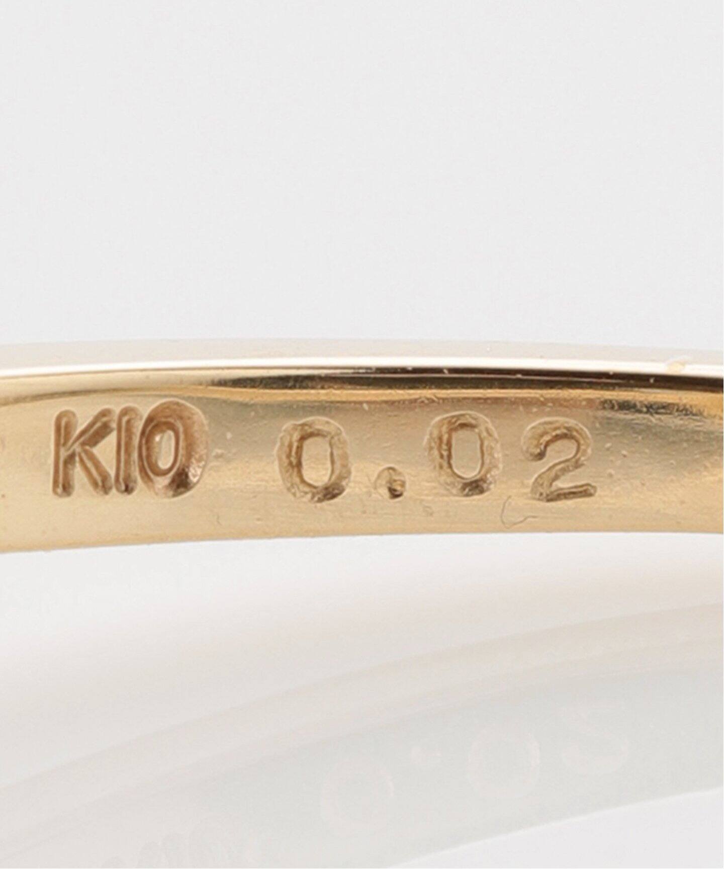 ラインテクスチャーラウンドダイヤパヴェリング K10（リング）｜Lilas（リラ）の通販｜BAYCREW’S STORE