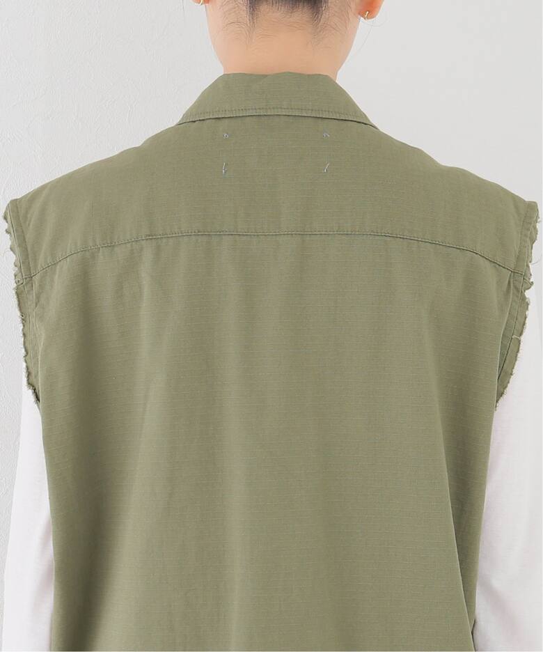 CUT OFF ARMY VEST WITH VINTAGE PINZ：ベスト（ベスト）｜Bonum（ボナム）の通販｜BAYCREW’S STORE