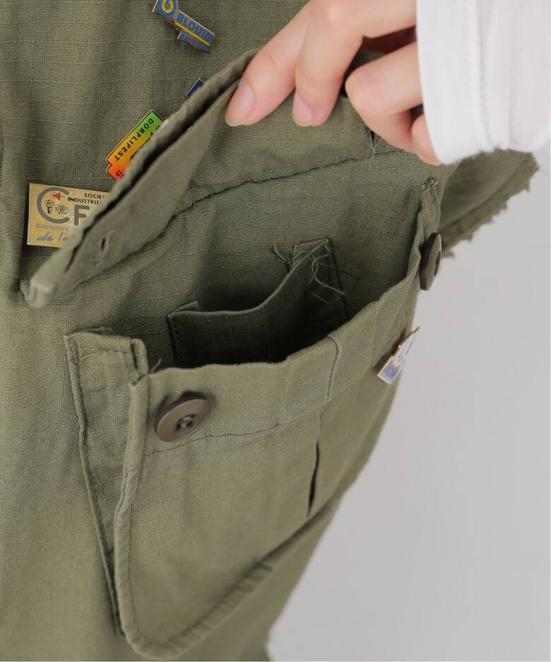 CUT OFF ARMY VEST WITH VINTAGE PINZ：ベスト（ベスト）｜Bonum（ボナム）の通販｜BAYCREW’S STORE