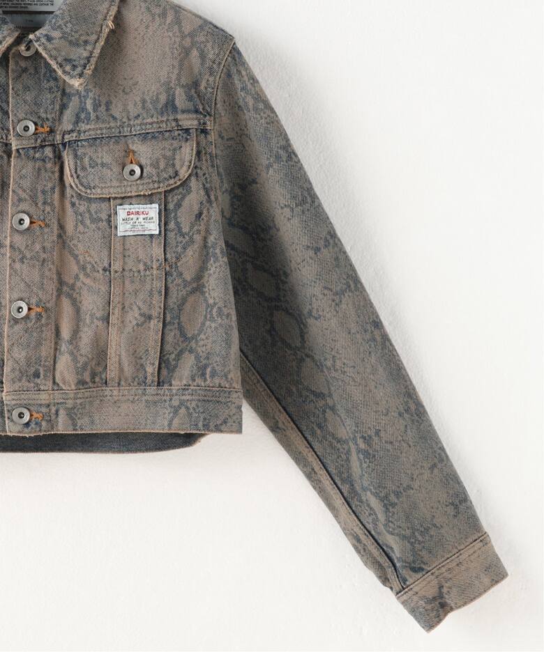 【DAIRIKU / ダイリク】Python Short Hem Denim Jacket（その他ブルゾン／アウター）｜BAYCREW'S ...