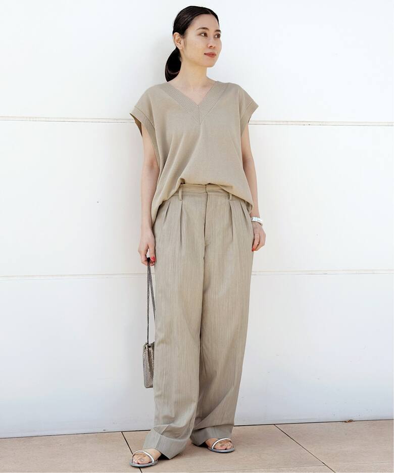 【CINOH / チノ】Vネックベスト（ニット／セーター）｜AP STUDIO（エーピーストゥディオ）の通販｜BAYCREW’S STORE