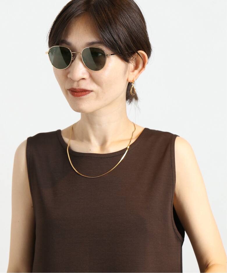 【Monokel Eyewear/モノケル アイウェア】Rio Gold greensolidlens（サングラス）｜VERMEIL par ...