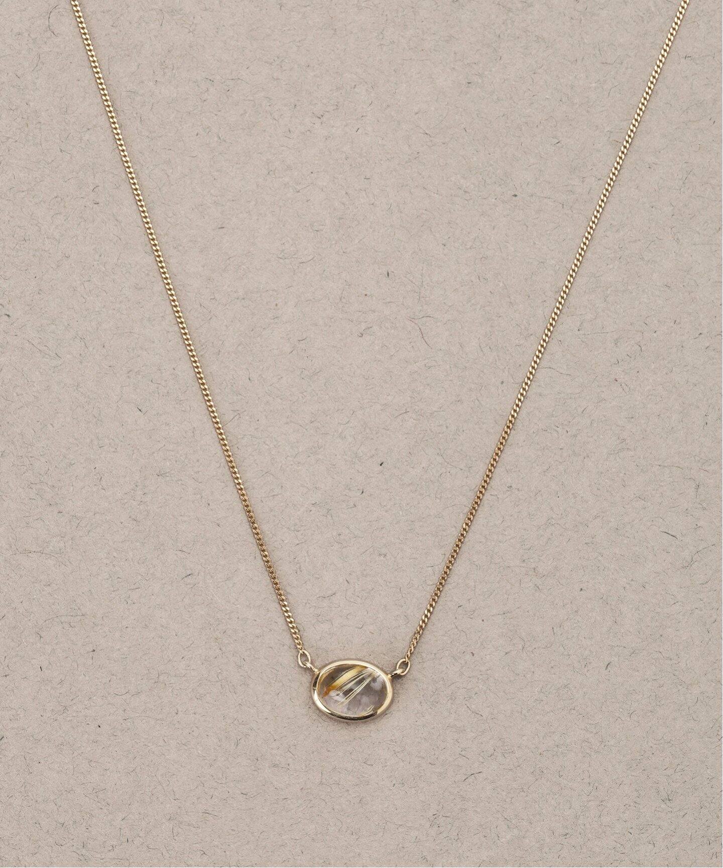 ルチルクォーツカボションチェーンネックレス K10（ネックレス）｜Lilas（リラ）の通販｜BAYCREW’S STORE