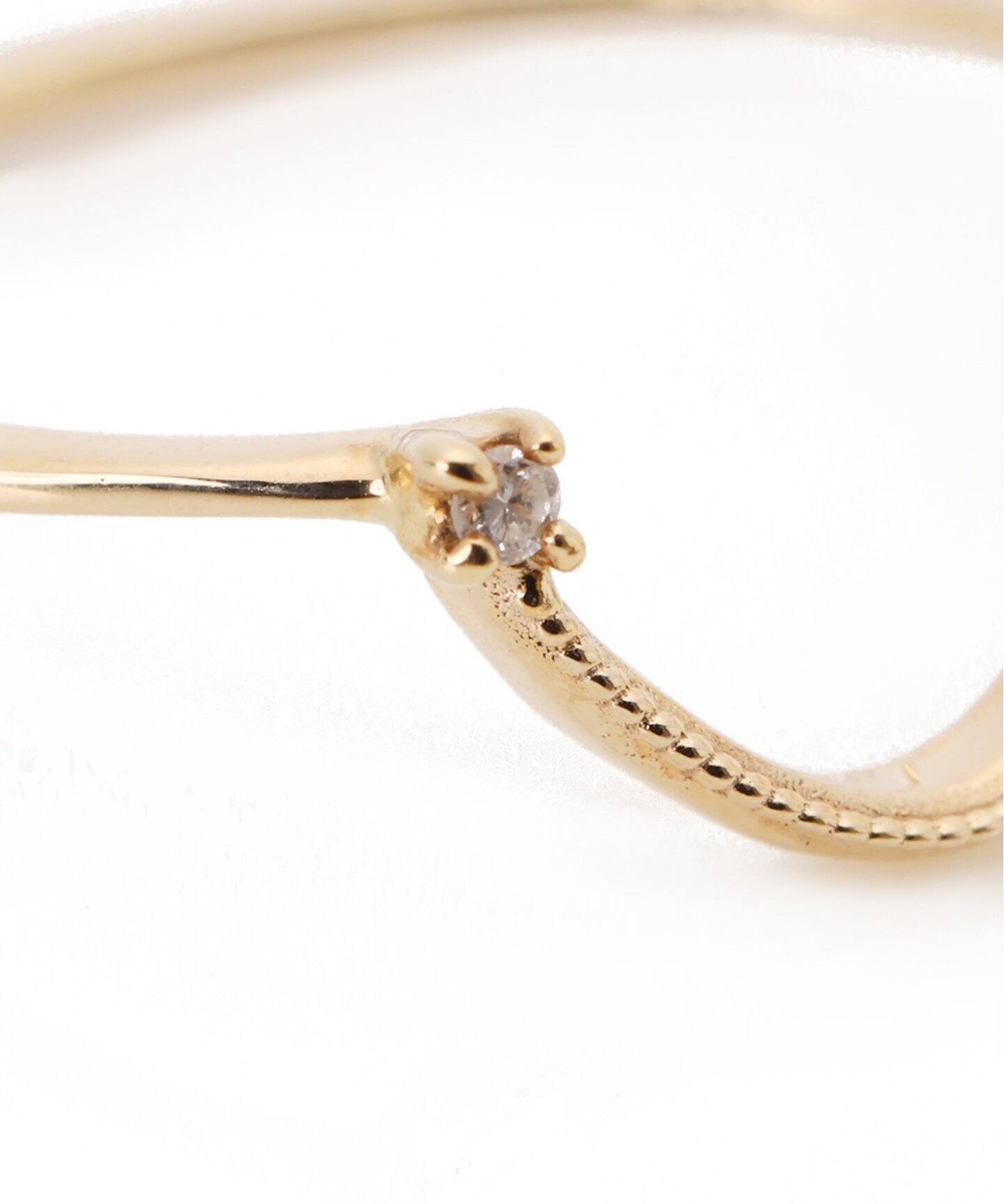 Uミルモチーフ1粒ダイヤリング K10（リング）｜Lilas（リラ）の通販｜BAYCREW’S STORE