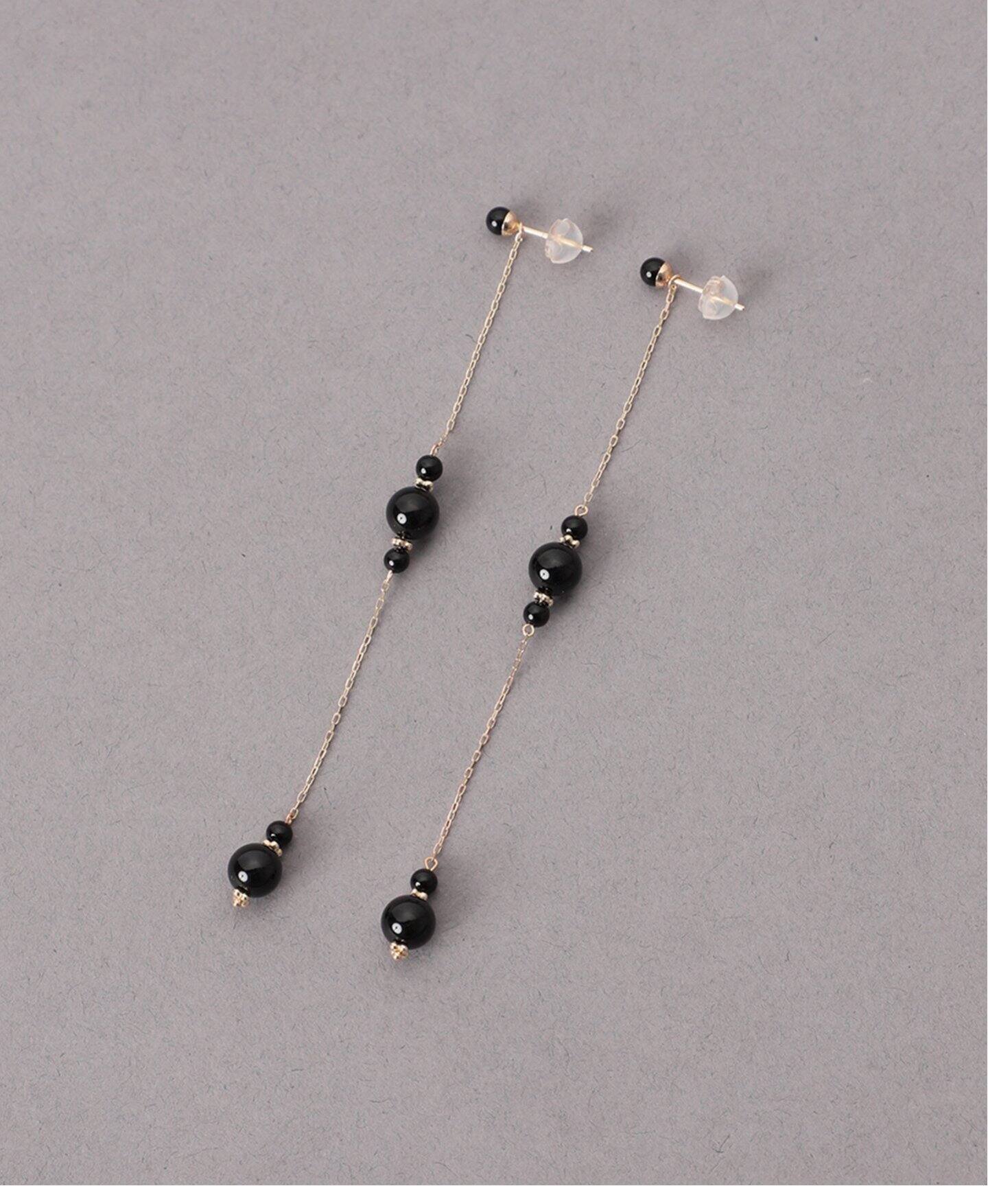 オニキスステーションピアス K10（両耳）（ピアス（両耳用））｜Lilas（リラ）の通販｜BAYCREW’S STORE