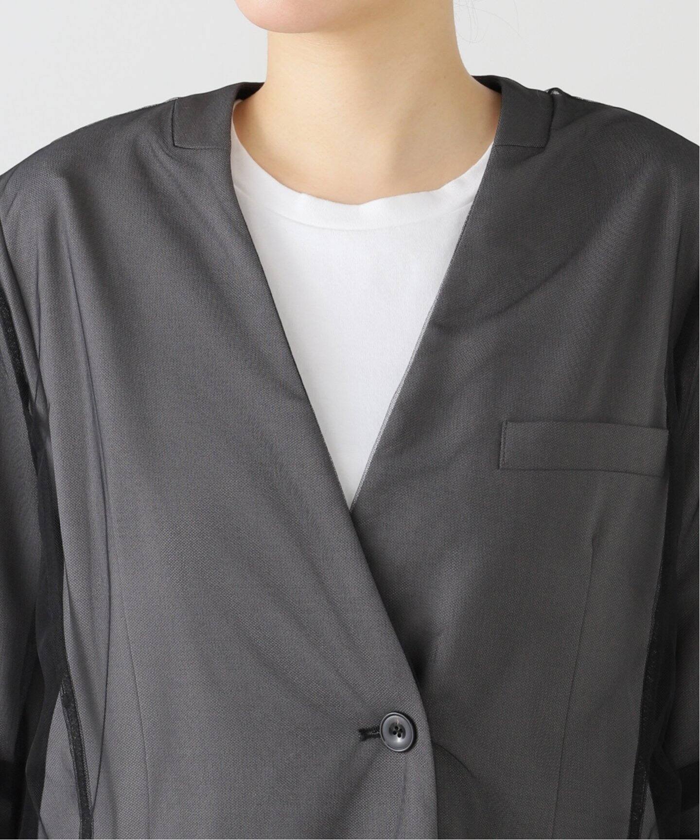 レイヤードチュールジャケット（その他ジャケット・スーツ）｜La Totalite（ラ トータリテ）の通販｜BAYCREW’S STORE