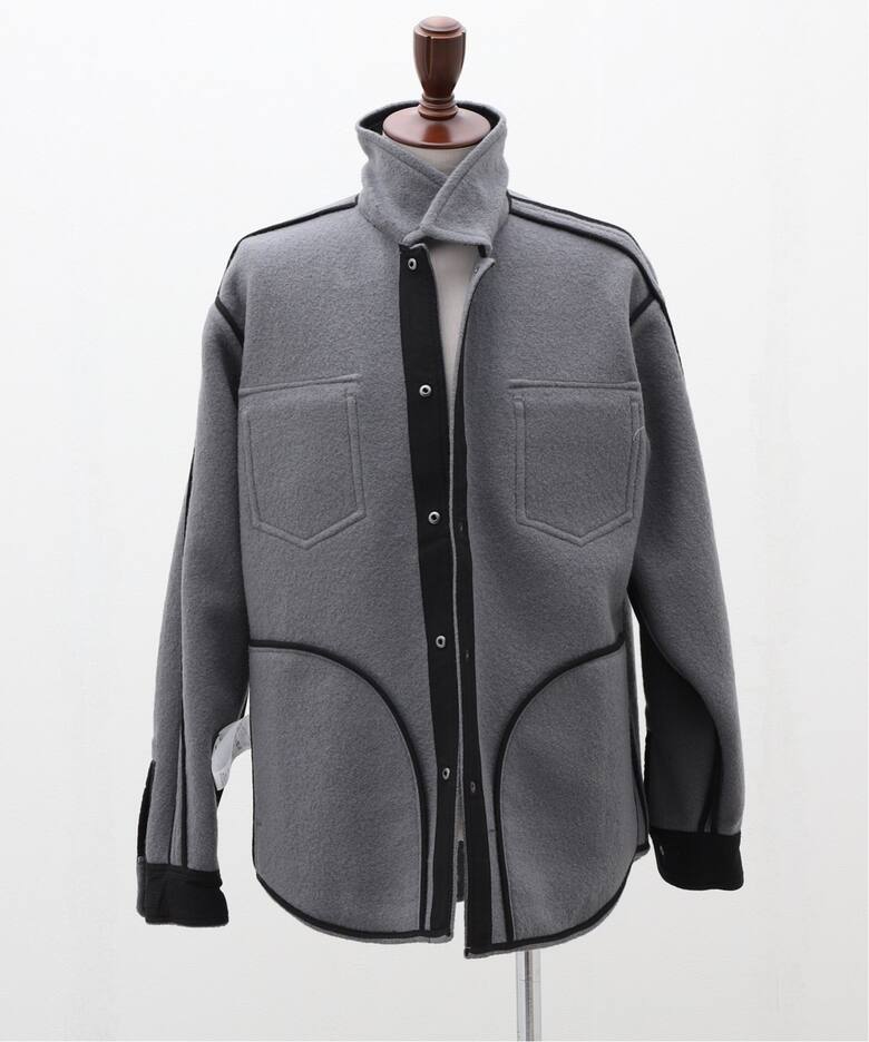 BOILED WOOL WARDEN OVERSHIRT（ボア・フリース）｜REIGNING CHAMP（レイニングチャンプ）の通販 ...
