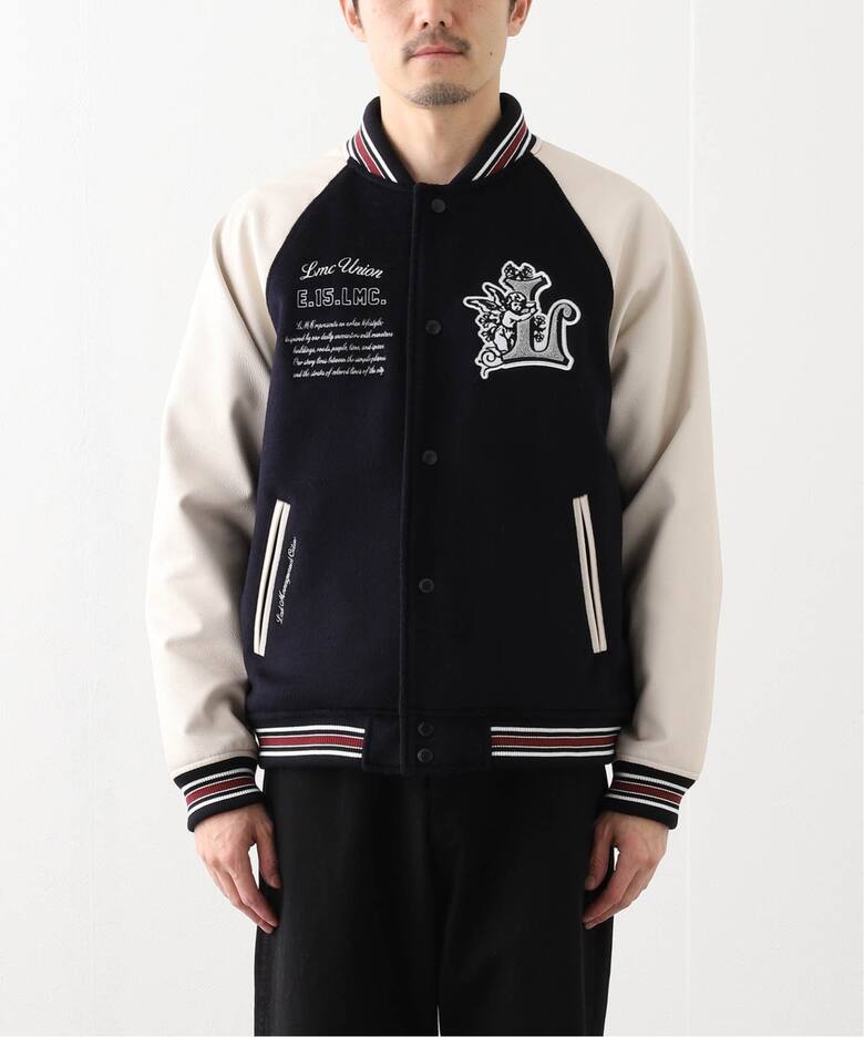 【LMC / エルエムシー】UNION ANGEL VARSITY JACKET（スタジャン）｜BAYCREW'S DEPO（ベイクルーズデポ ...