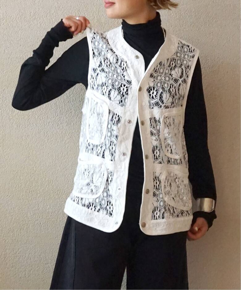 【HARi / ハリ】LACE WORK VEST（ベスト）｜journal standard luxe（ジャーナルスタンダード ラックス）の ...