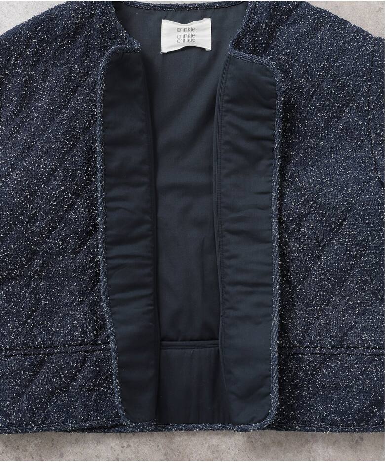 【crinkle crinkle crinkle】 denim quilt jaket：ジャケット（その他ブルゾン／アウター）｜JOURNAL ...