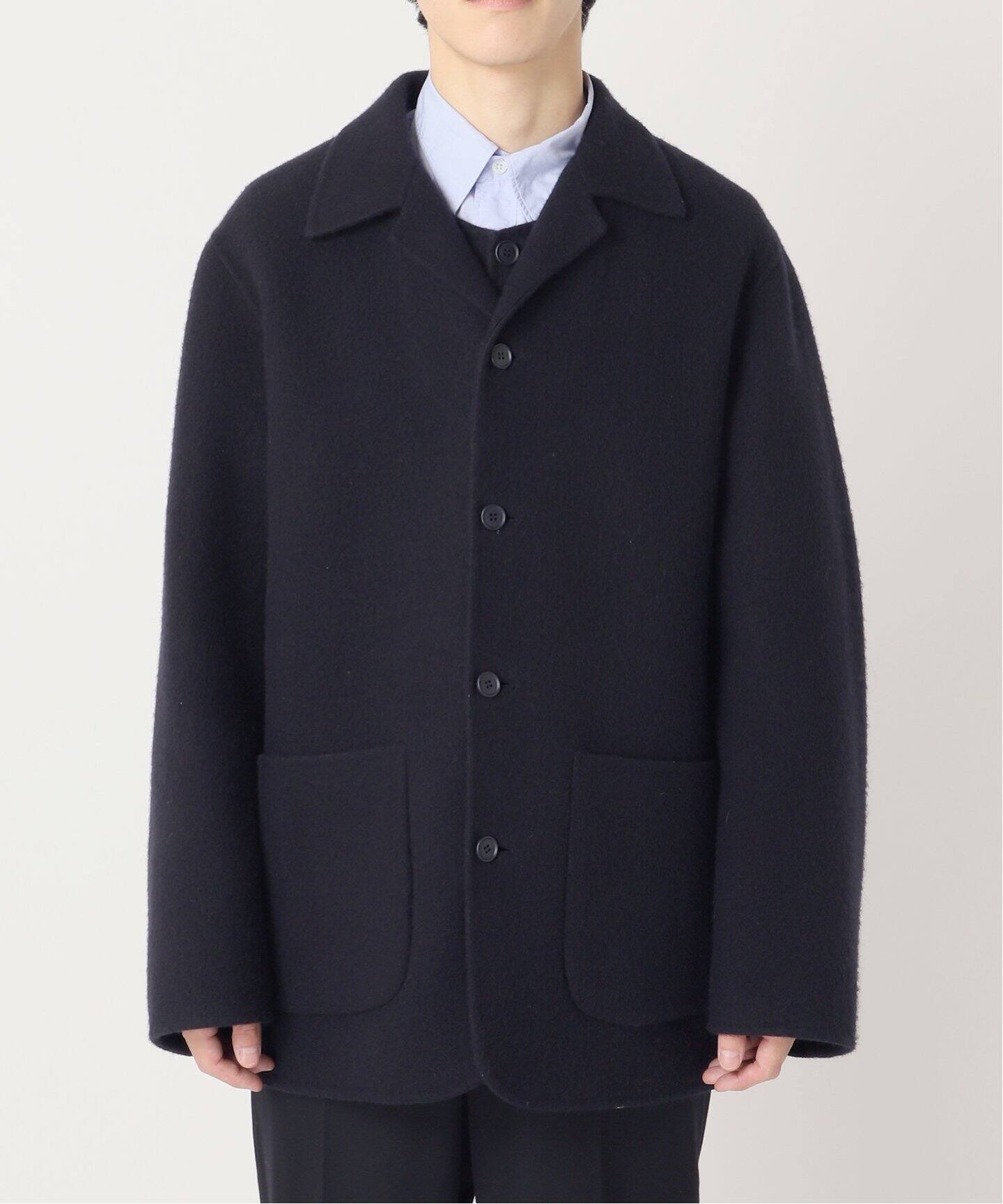 FOLL /フォル】brushed napping rever blouson