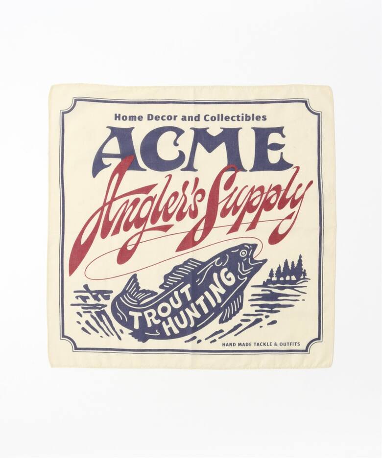 【NUTS ART WORKS×ACME別注】ANGLER SUPPLY BANDANA バンダナ（ラグ・マット）｜ACME ...