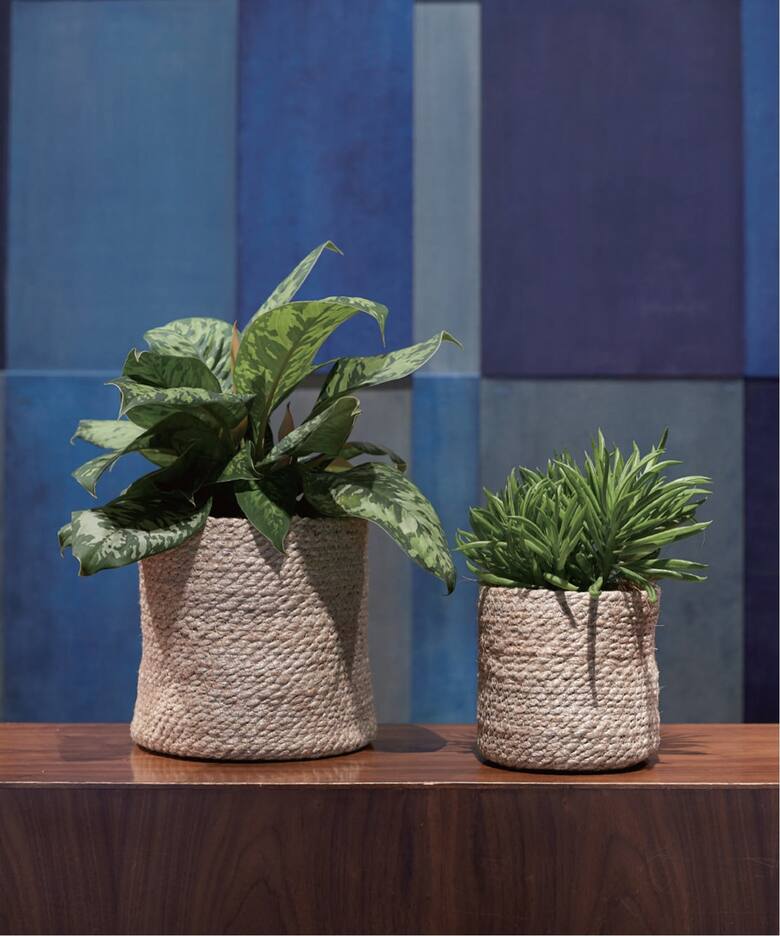 POT COVER JUTE 16 ジュートポット（フラワーベース／グリーン）｜JOURNAL STANDARD FURNITURE ...