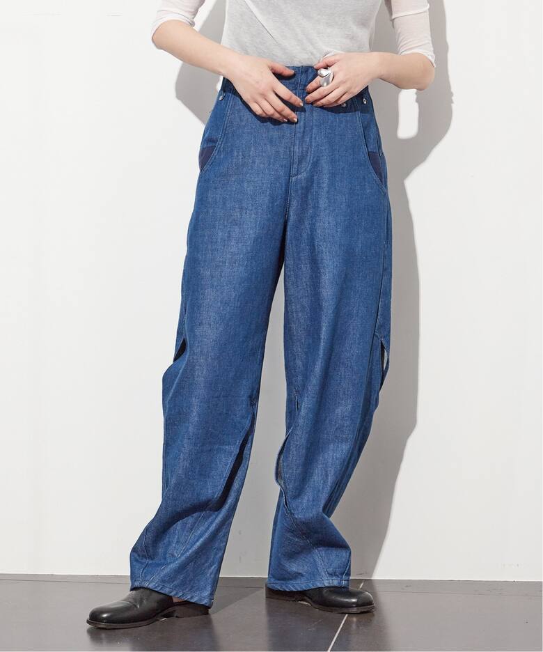 LIVINGTONE NAJA Crazy pattern with slit 別注 LT-NAJA-06：デニム（デニムパンツ・ジーンズ ...