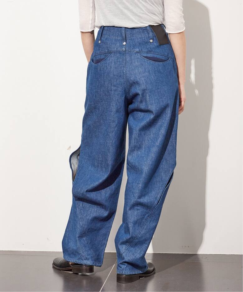 LIVINGTONE NAJA Crazy pattern with slit 別注 LT-NAJA-06：デニム（デニムパンツ・ジーンズ ...