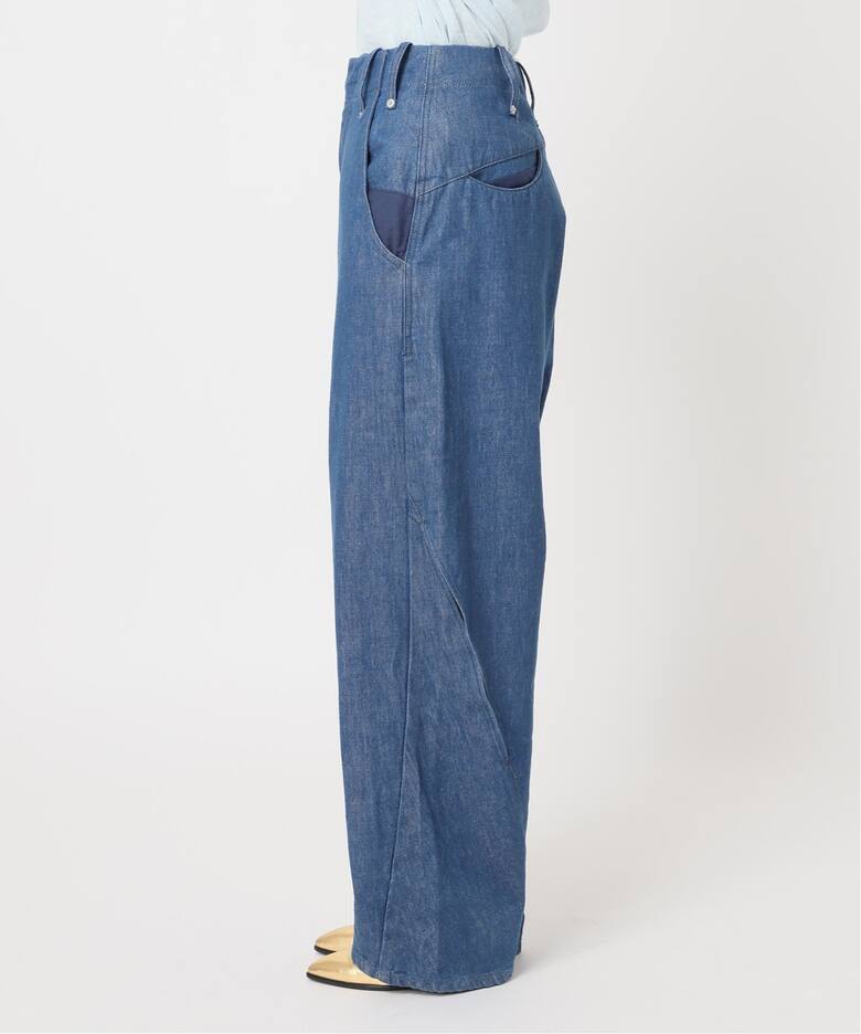 LIVINGTONE NAJA Crazy pattern with slit 別注 LT-NAJA-06：デニム（デニムパンツ・ジーンズ ...