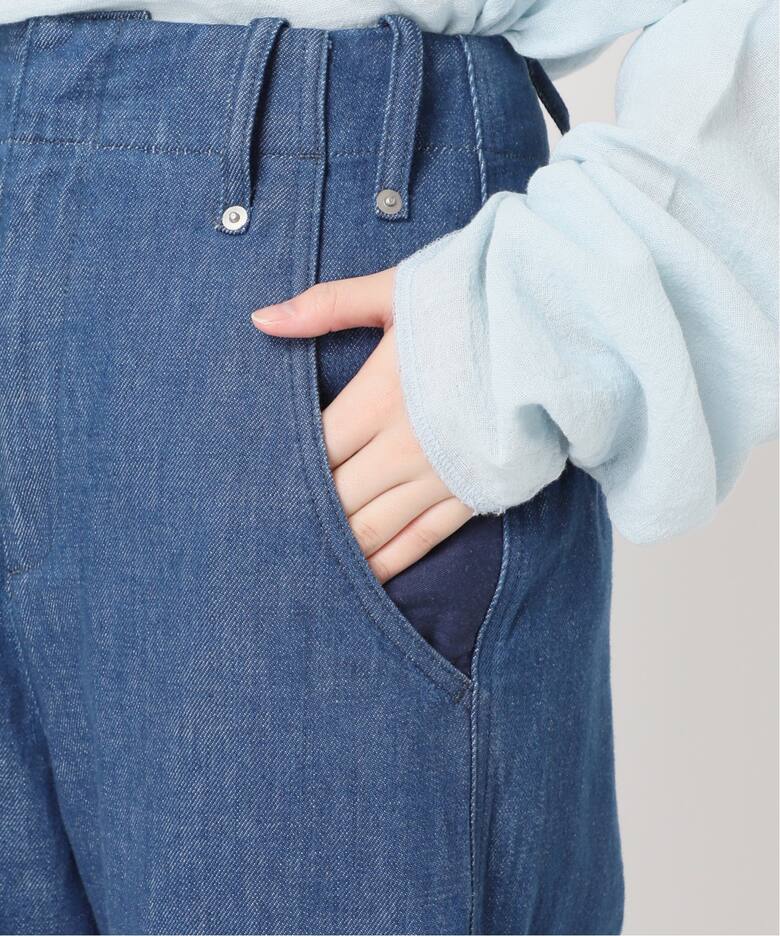 LIVINGTONE NAJA Crazy pattern with slit 別注 LT-NAJA-06：デニム（デニムパンツ・ジーンズ ...