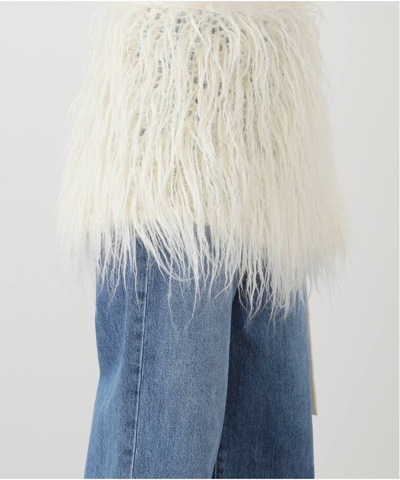 babaco/ババコ Hand Knit Mohair Fur Mini スカート BA01-TG46（その他スカート）｜IENA（イエナ）の ...