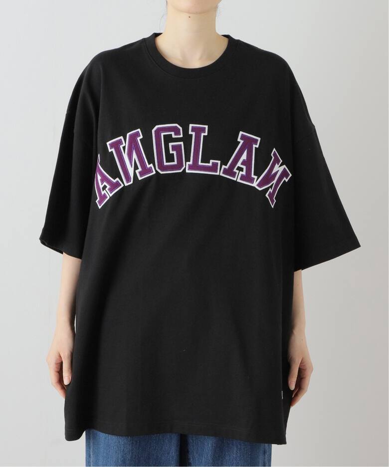 ANGLAN Applique Logo Half Tee ANGCON-11（Tシャツ／カットソー）｜JOINT WORKS（ジョイント ...