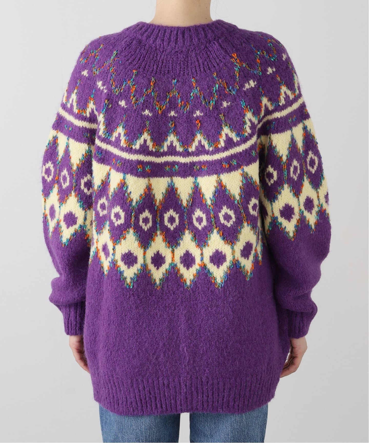 GREEN BUTTER/グリーンバター】Alpaca Nordic Cardigan（カーディガン