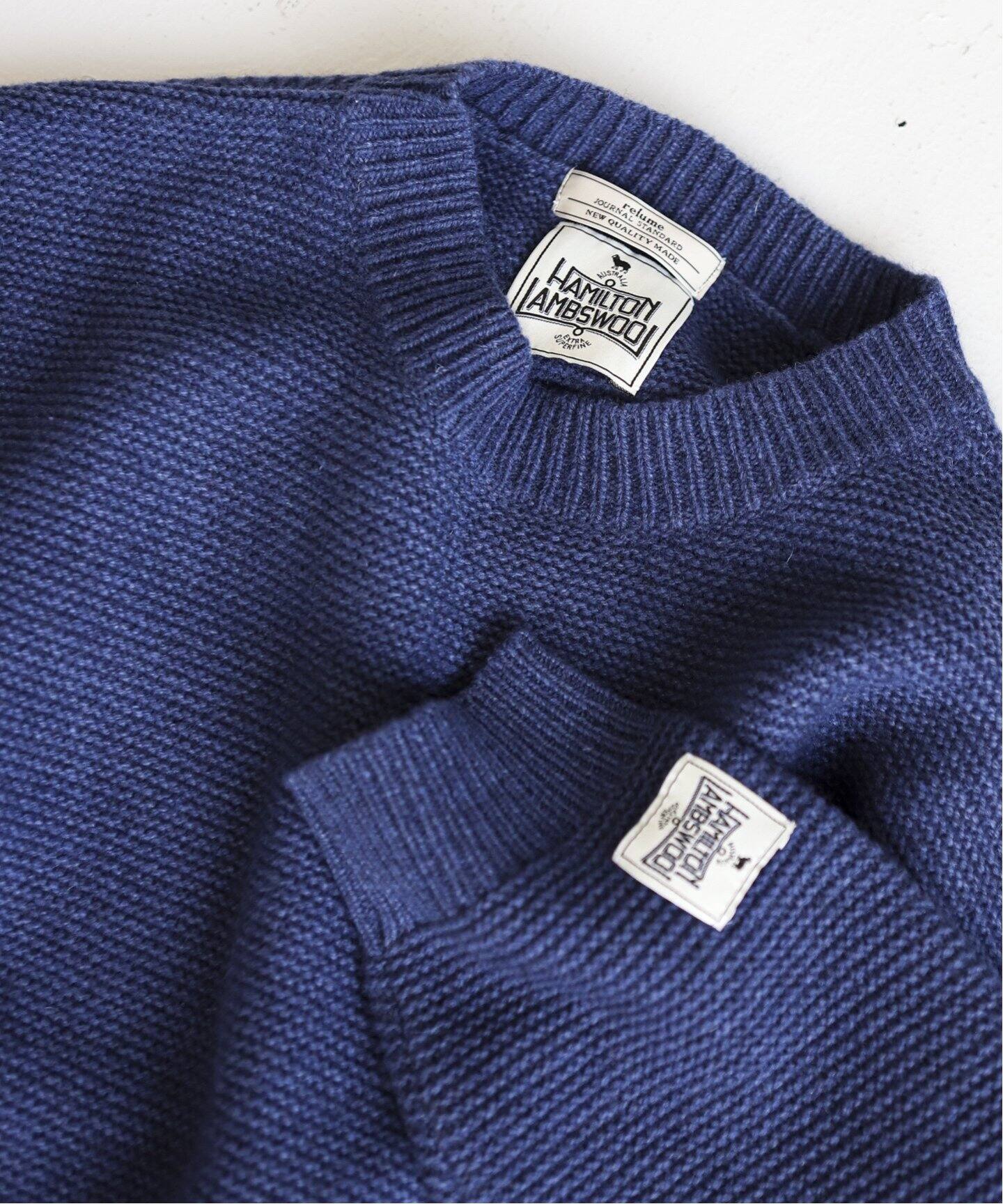 HAMILTON WOOL ガーター クルーネックニット（ニット／セーター）｜JOURNAL STANDARD relume（ジャーナル ...