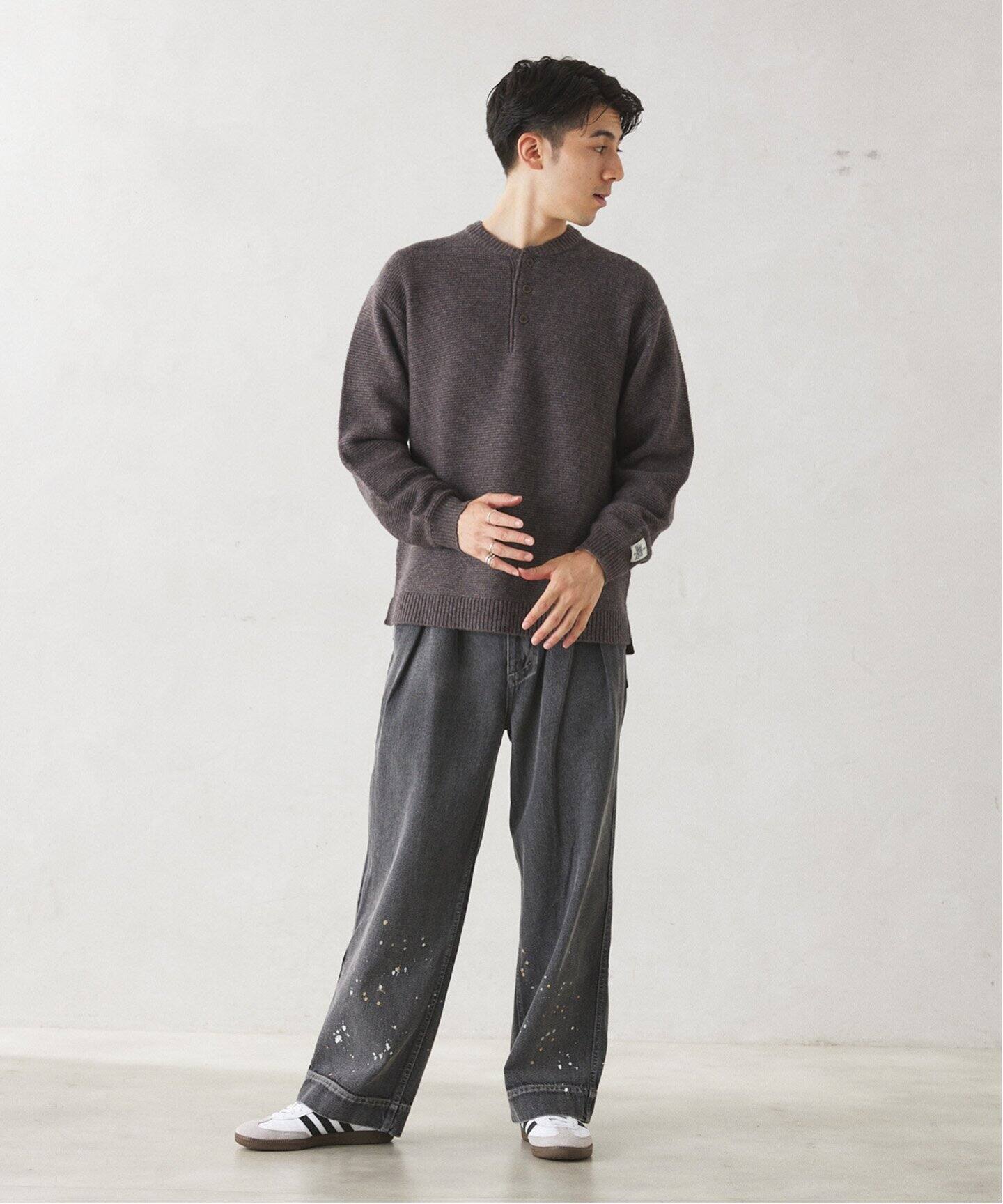HAMILTON WOOL ガーター ヘンリーネックニット（ニット／セーター）｜JOURNAL STANDARD relume（ジャーナル ...