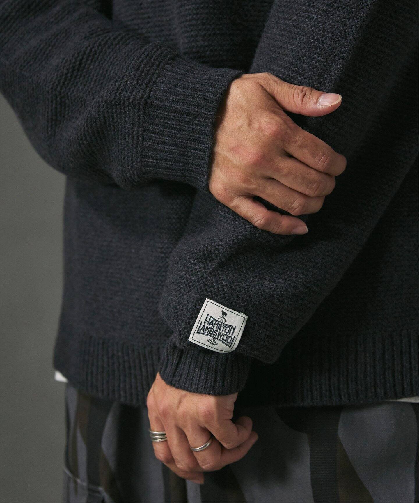 HAMILTON WOOL ガーター ヘンリーネックニット（ニット／セーター）｜JOURNAL STANDARD relume（ジャーナル ...