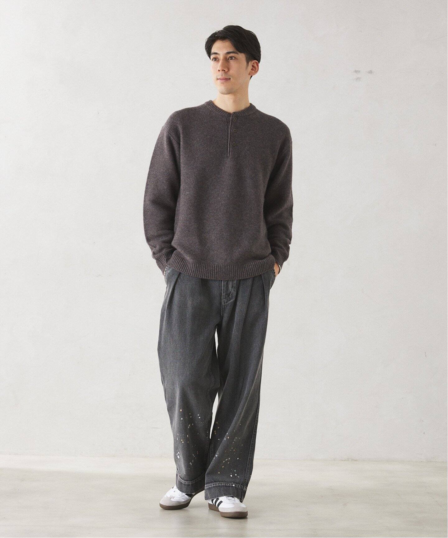 HAMILTON WOOL ガーター ヘンリーネックニット（ニット／セーター）｜JOURNAL STANDARD relume（ジャーナル ...