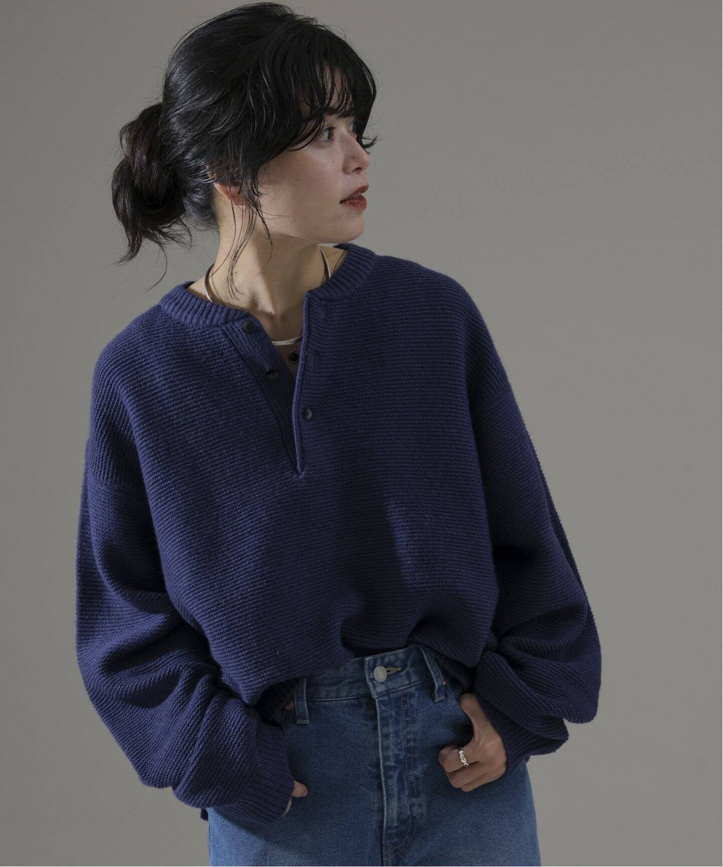 HAMILTON WOOL ガーター ヘンリーネックニット（ニット／セーター）｜JOURNAL STANDARD relume（ジャーナル ...