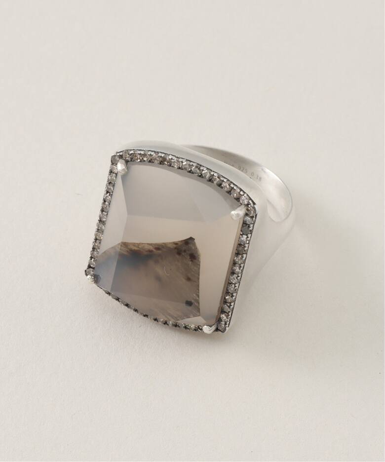 【Adlin Hue/アドリン ヒュー】Brown Diamomd Canan Ring：リング（リング）｜JOURNAL STANDARD ...