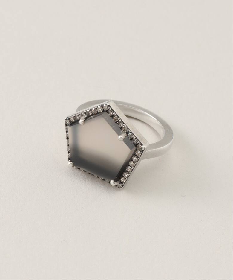 【Adlin Hue/アドリン ヒュー】Reni Pinky Ring Brown Diamonds：リング（リング）｜JOURNAL ...