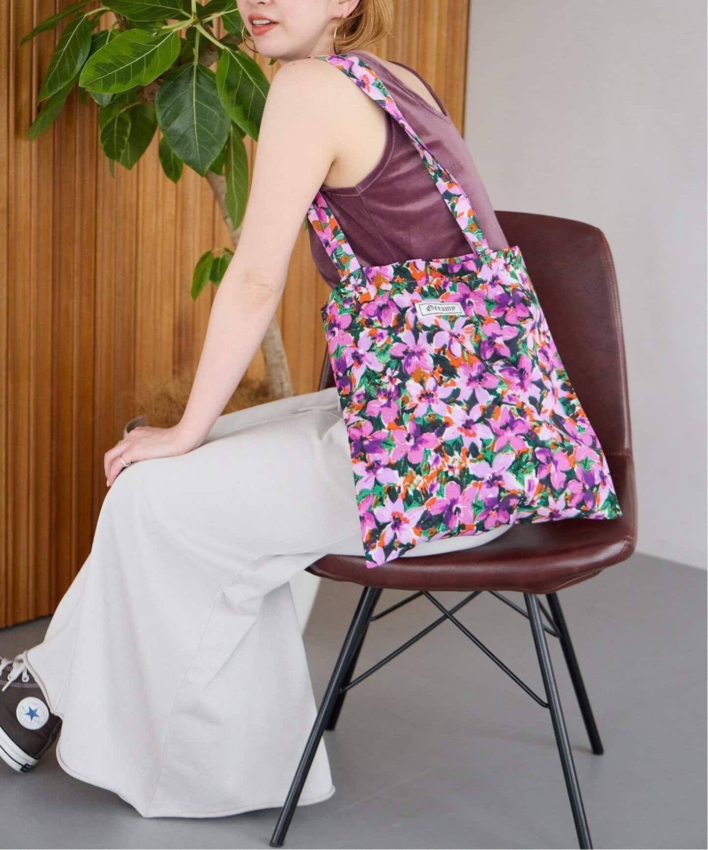 《追加》Gleamy/グリーミー フラワープリントBAG（トートバッグ）｜B.C STOCK（ベーセーストック）の通販｜BAYCREW’S STORE