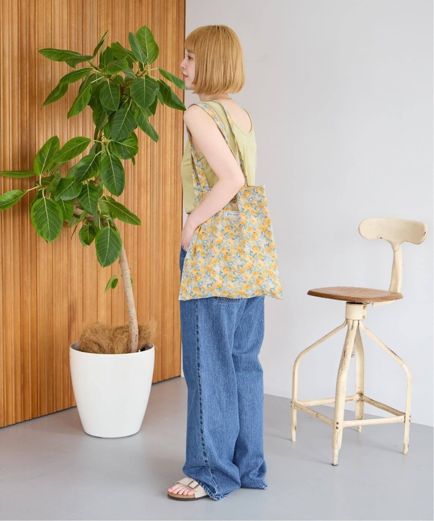 《追加》Gleamy/グリーミー フラワープリントBAG（トートバッグ）｜B.C STOCK（ベーセーストック）の通販｜BAYCREW’S STORE