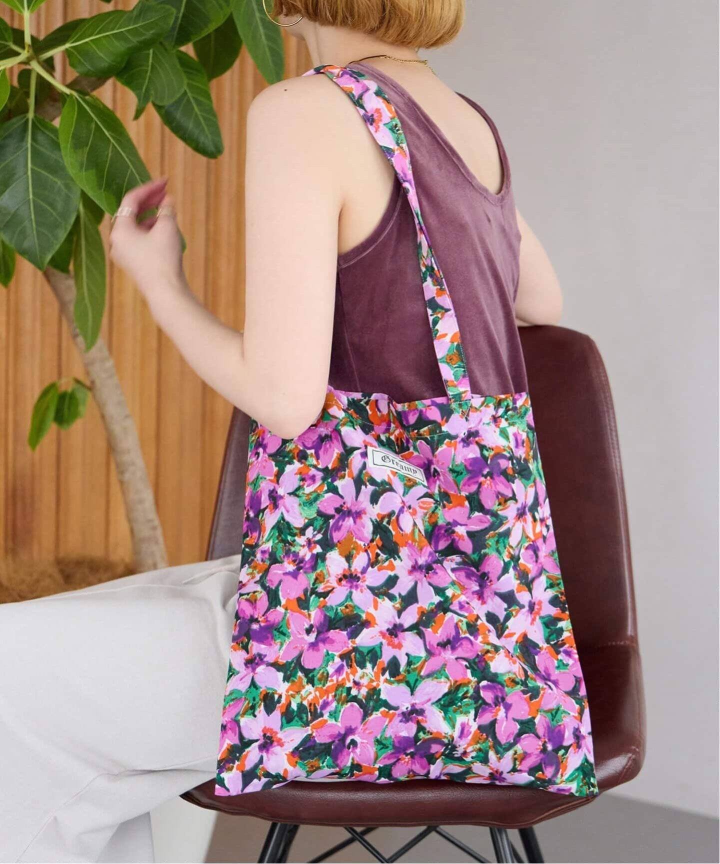 《追加》Gleamy/グリーミー フラワープリントBAG（トートバッグ）｜B.C STOCK（ベーセーストック）の通販｜BAYCREW’S STORE