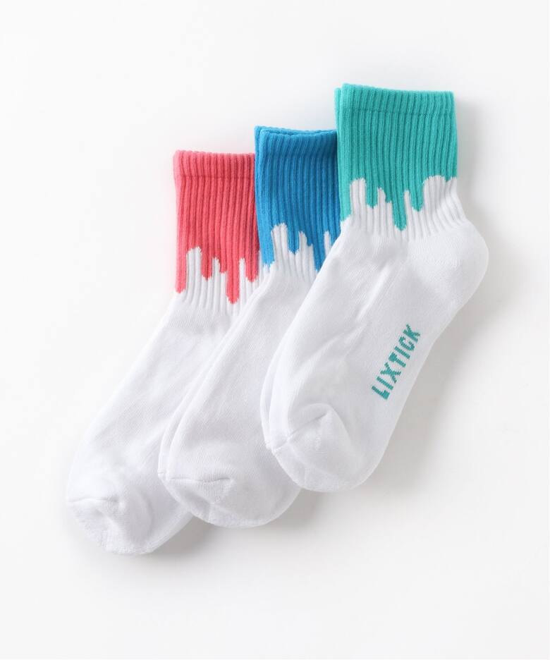 LIXTICK DRIP SOCKS 3PACK 6TH（ソックス・靴下）｜JOINT WORKS（ジョイントワークス）の通販｜BAYCREW ...