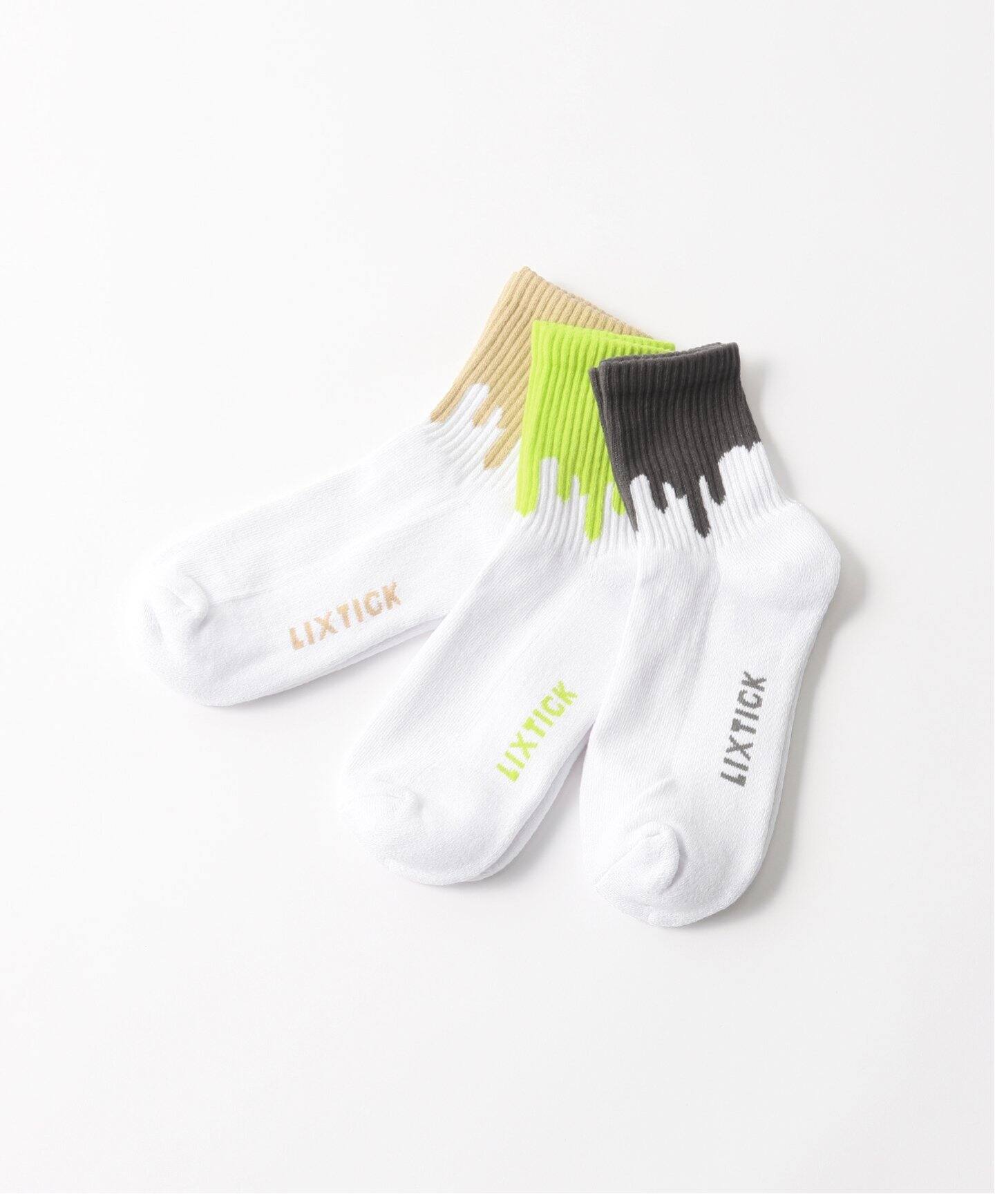【LIXTICK/リックスティック】DRIP SOCKS 3PACK 5TH（ソックス・靴下）｜JOINT WORKS（ジョイントワークス）の ...