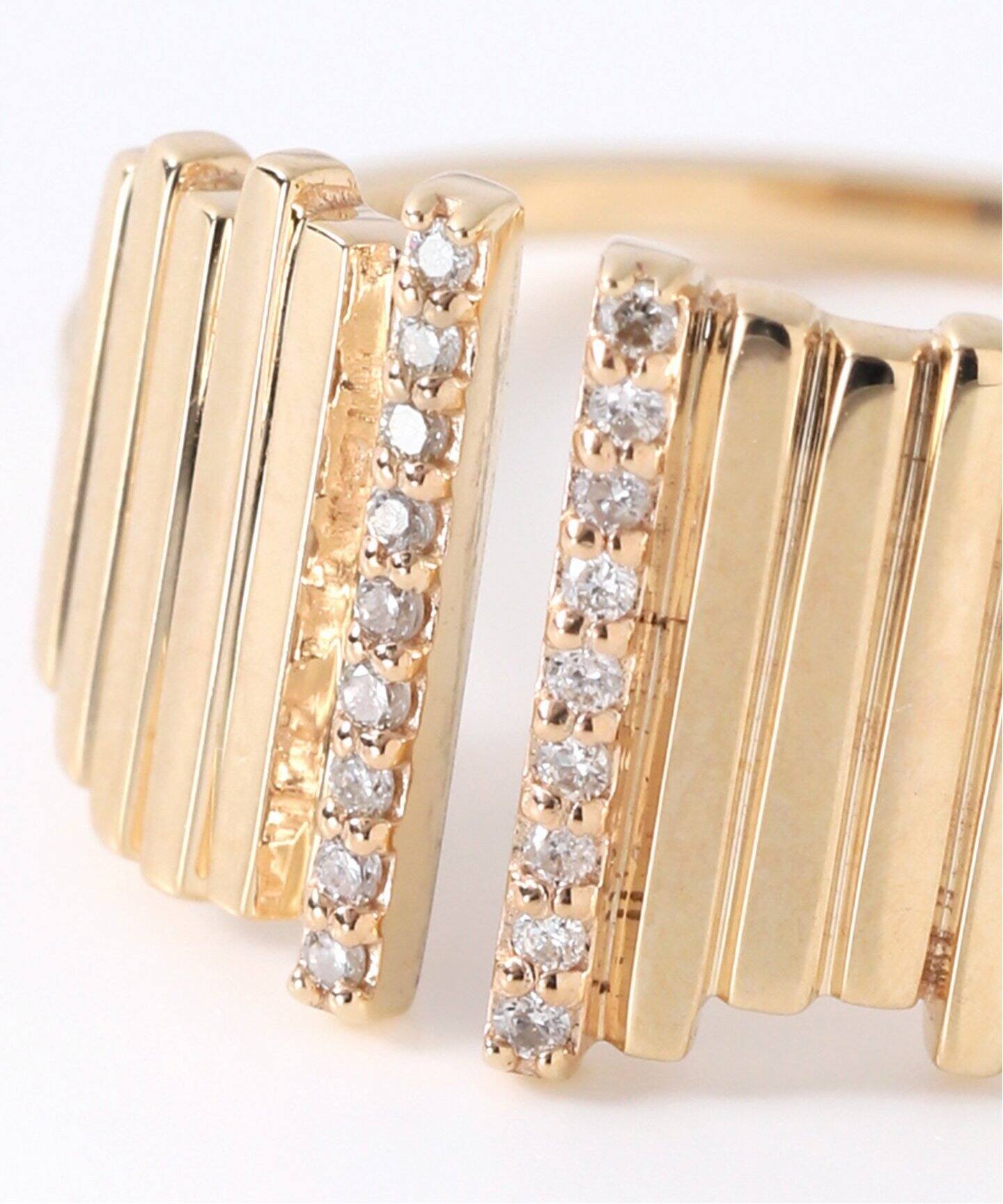 2ラインダイヤスリットリング K10（リング）｜Lilas（リラ）の通販｜BAYCREW’S STORE