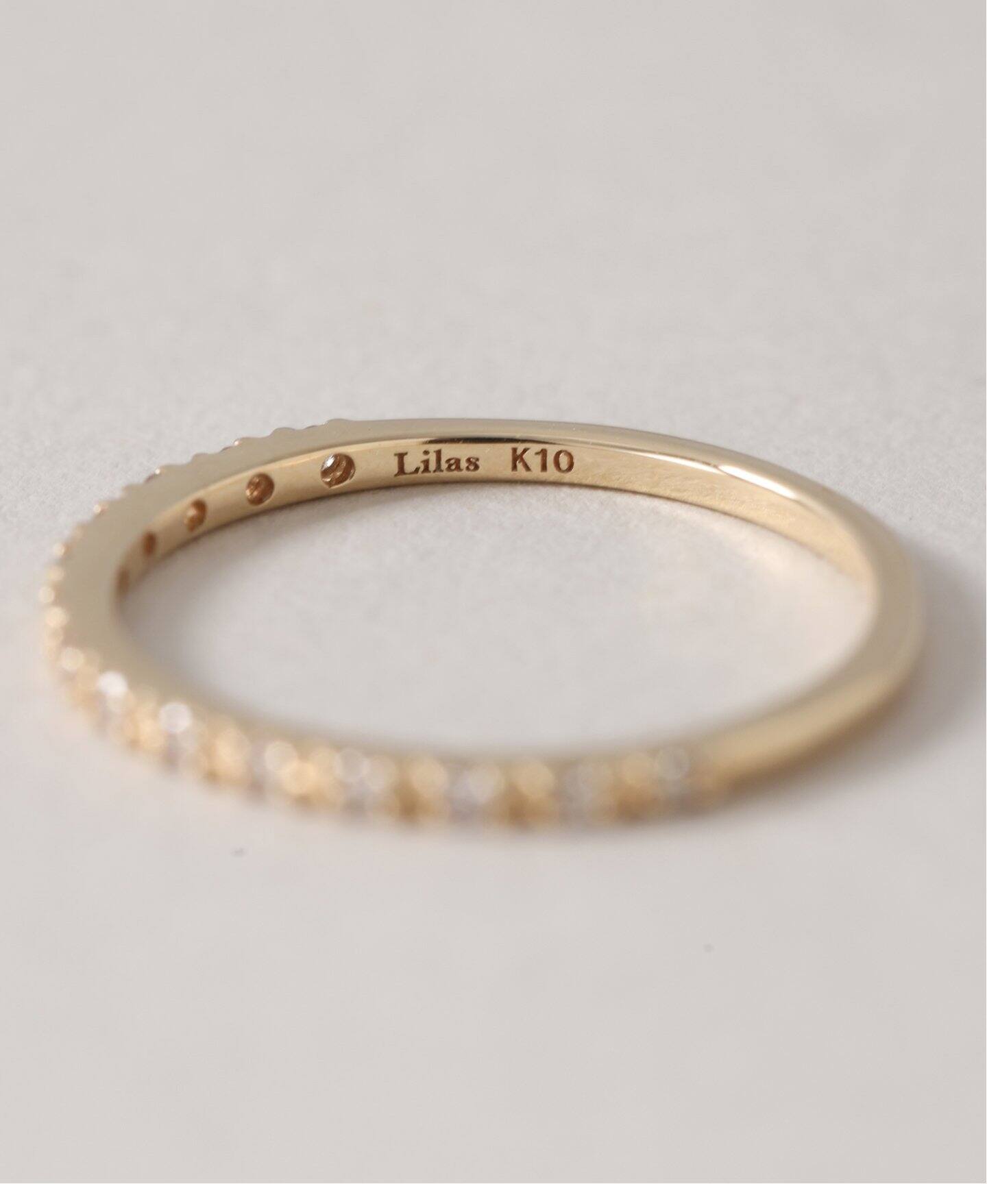 ダイヤハーフエタニティーピンキーリング K10（リング）｜Lilas（リラ）の通販｜BAYCREW’S STORE