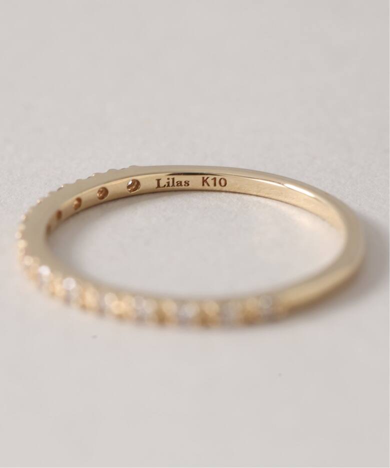 ダイヤハーフエタニティーピンキーリング K10（リング）｜Lilas（リラ）の通販｜BAYCREW’S STORE