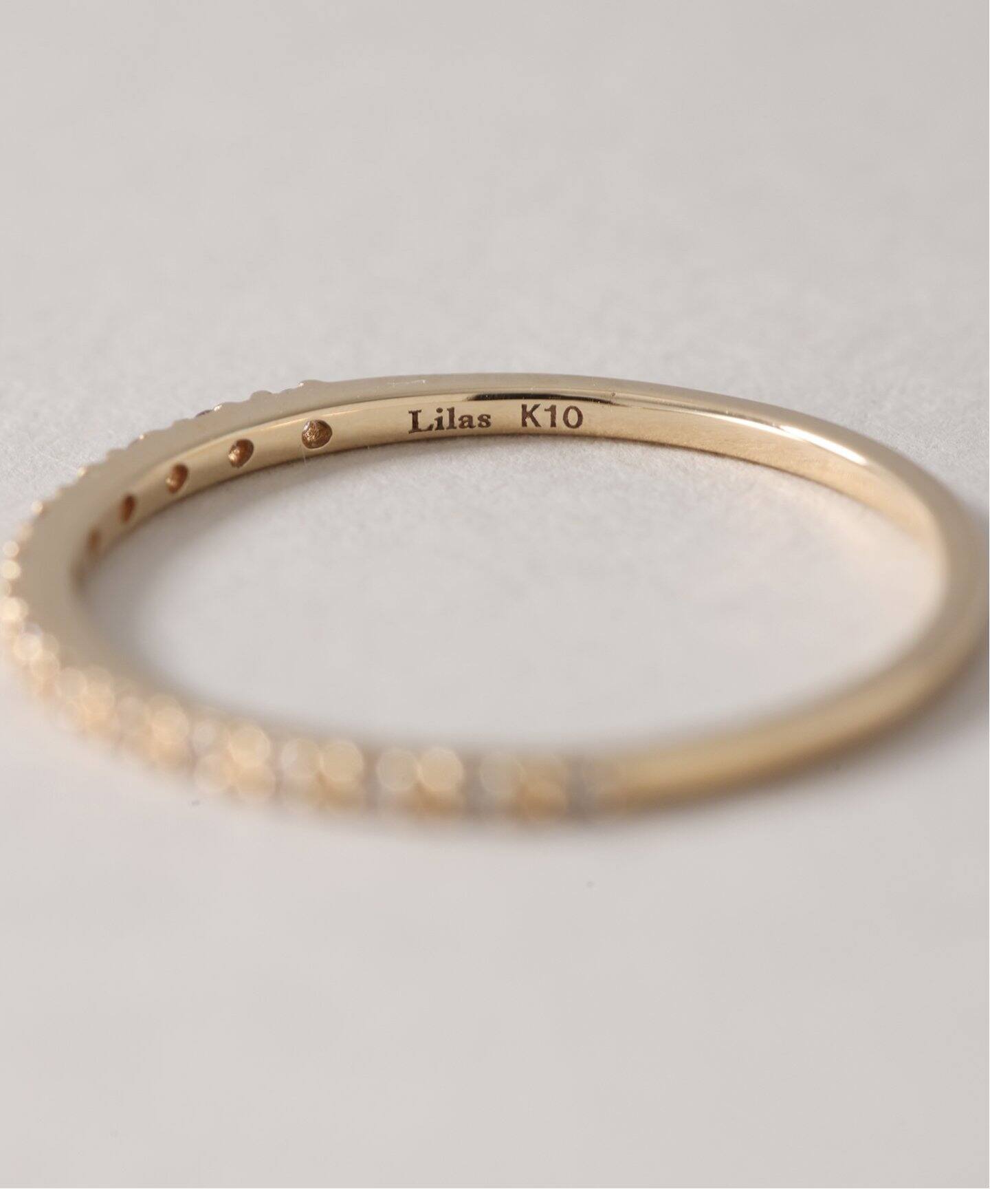 ダイヤハーフエタニティーリング K10（リング）｜Lilas（リラ）の通販｜BAYCREW’S STORE