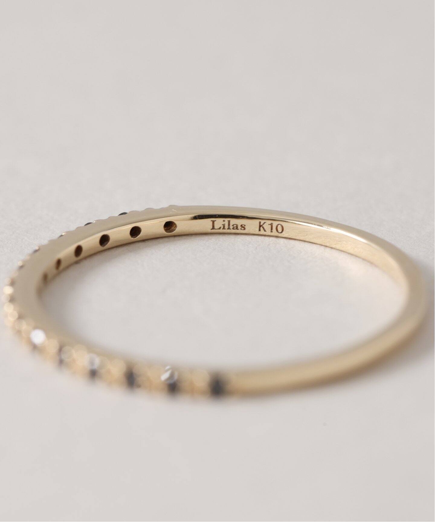 ブラックダイヤハーフエタニティーリング K10（リング）｜Lilas（リラ）の通販｜BAYCREW’S STORE