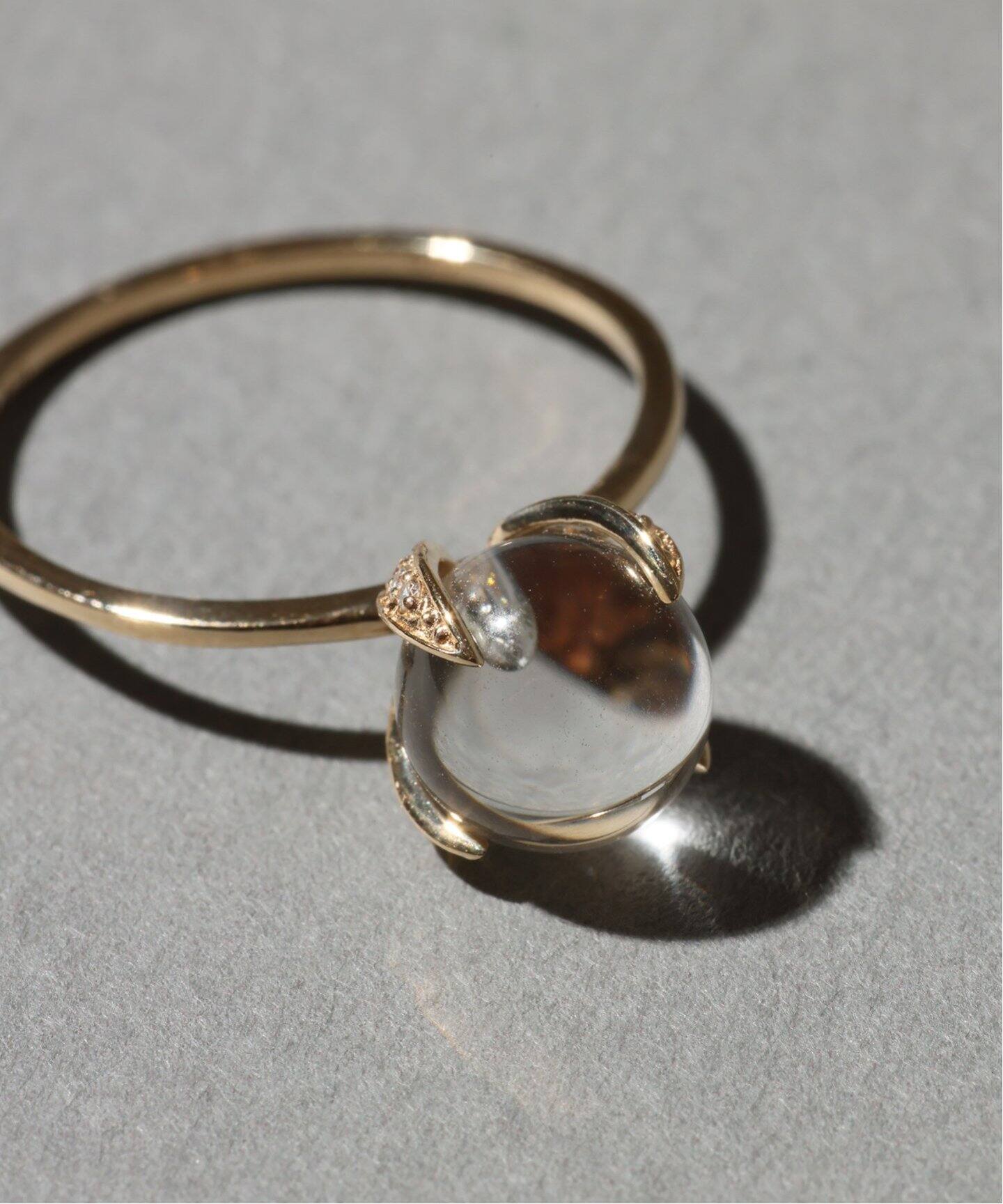 スフィアクォーツダイヤリング K10（リング）｜Lilas（リラ）の通販｜BAYCREW’S STORE