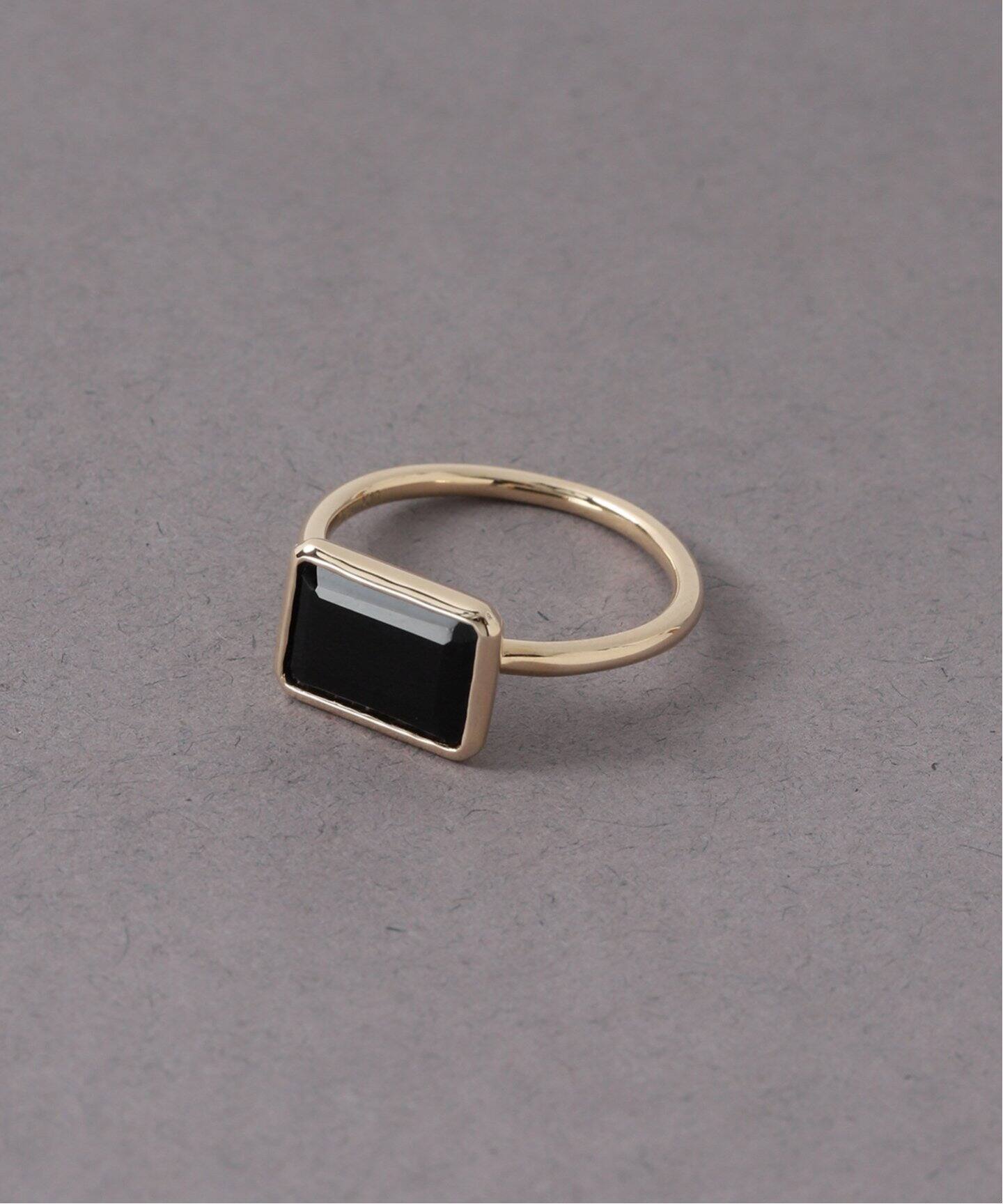 レクタングルオニキスリング K10（リング）｜Lilas（リラ）の通販｜BAYCREW’S STORE