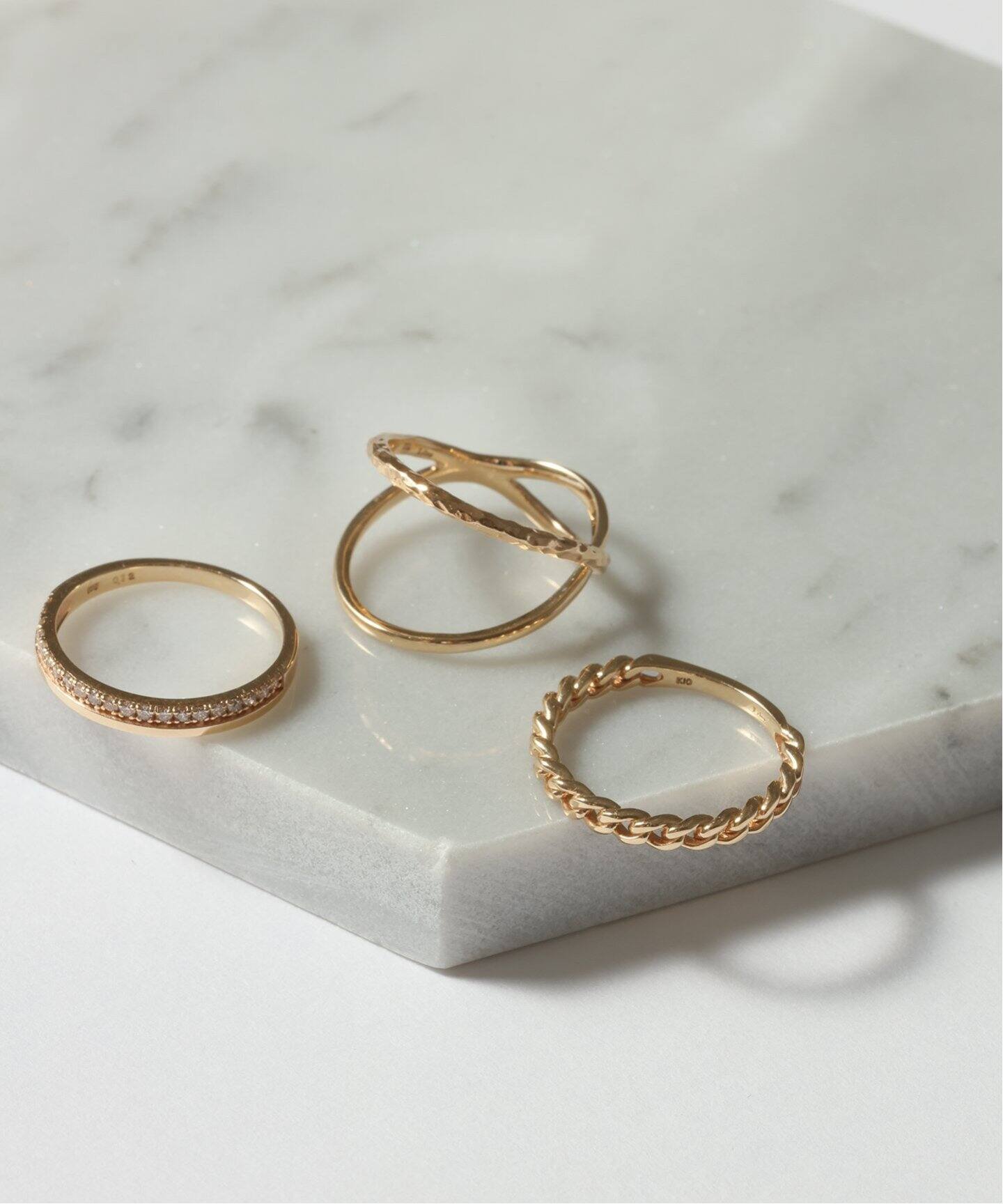 クロスラインピンキーリング K10（リング）｜Lilas（リラ）の通販｜BAYCREW’S STORE